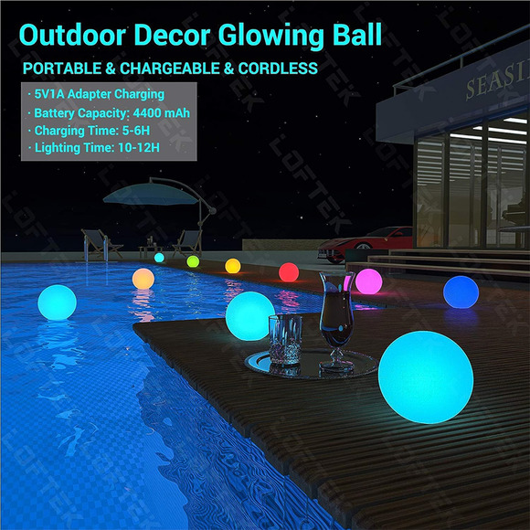 Loftek | Party Supplies | Large 2 Colorchanging Indooroutdoor Led Light ...
